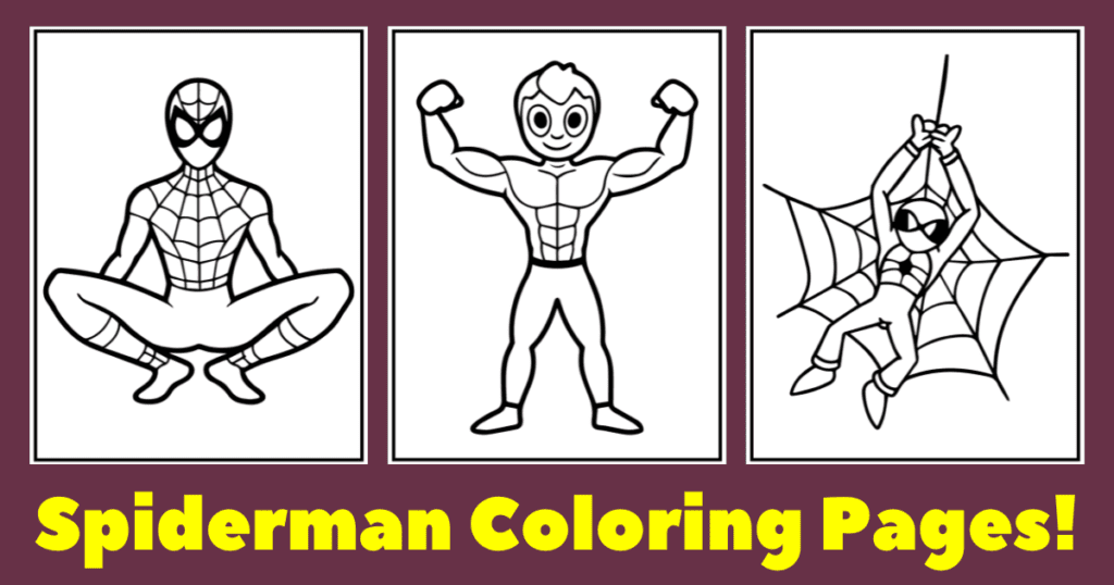 spiderman coloring pages print